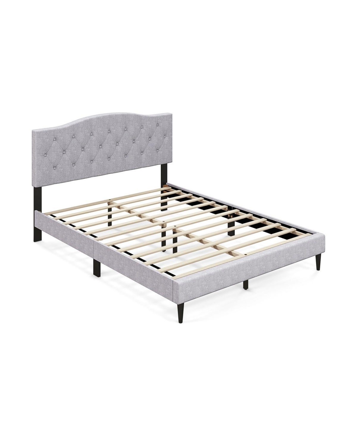 Click here for Sugift Queen Size Upholstered Platform Bed with Bu... prices