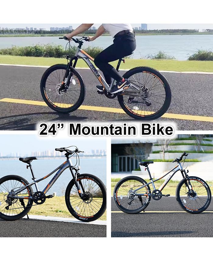 Simplie Fun Mountain Bike for Girls and Boys Mountain 24 inch shimano 7 ...