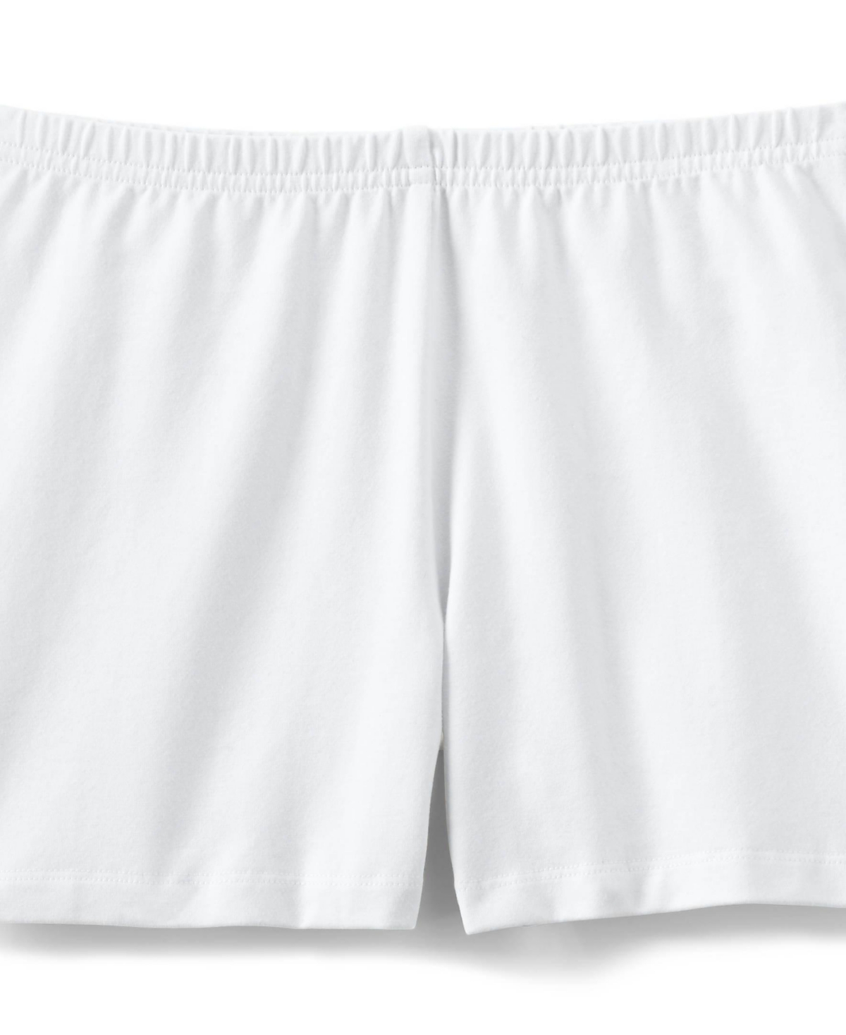 Click here for Lands End Girls Tough Cotton Cartwheel Shorts - Wh... prices