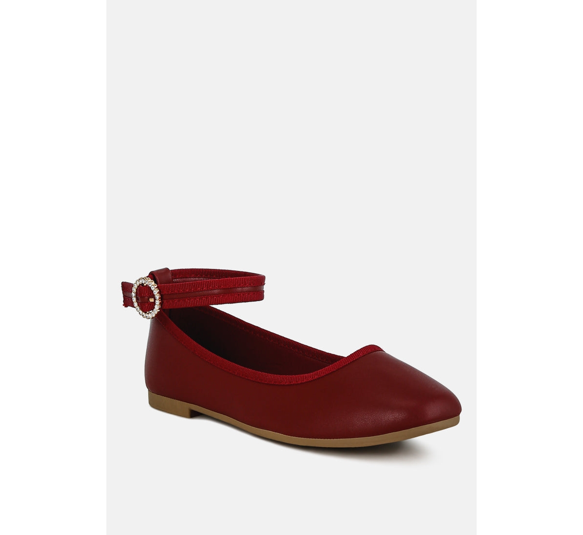Click here for Danseur Ankle Strap Detail Ballet Flats - Medium r... prices