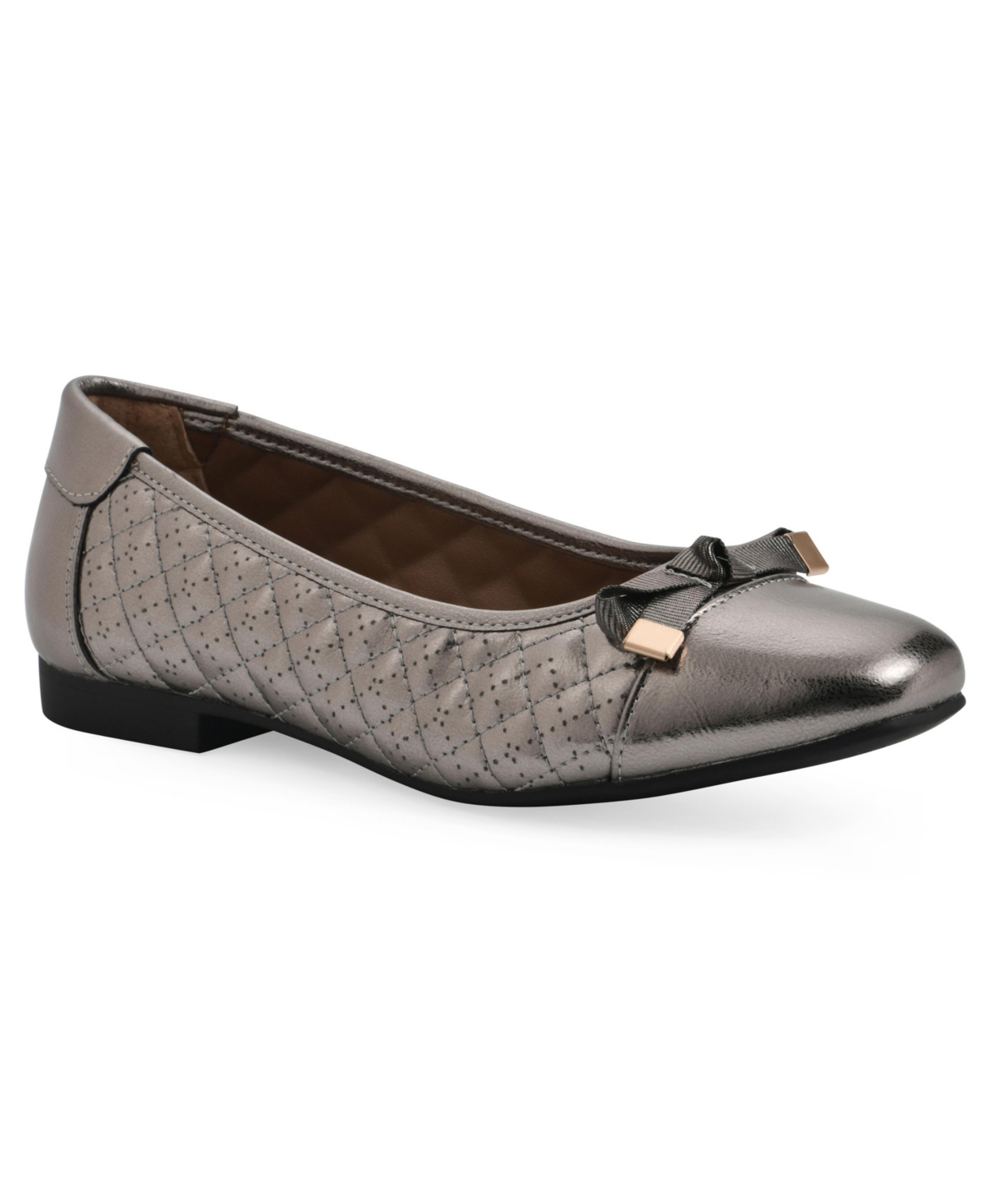 Click here for White Mountain Womens Bocah Ballet Flats - Pewter... prices