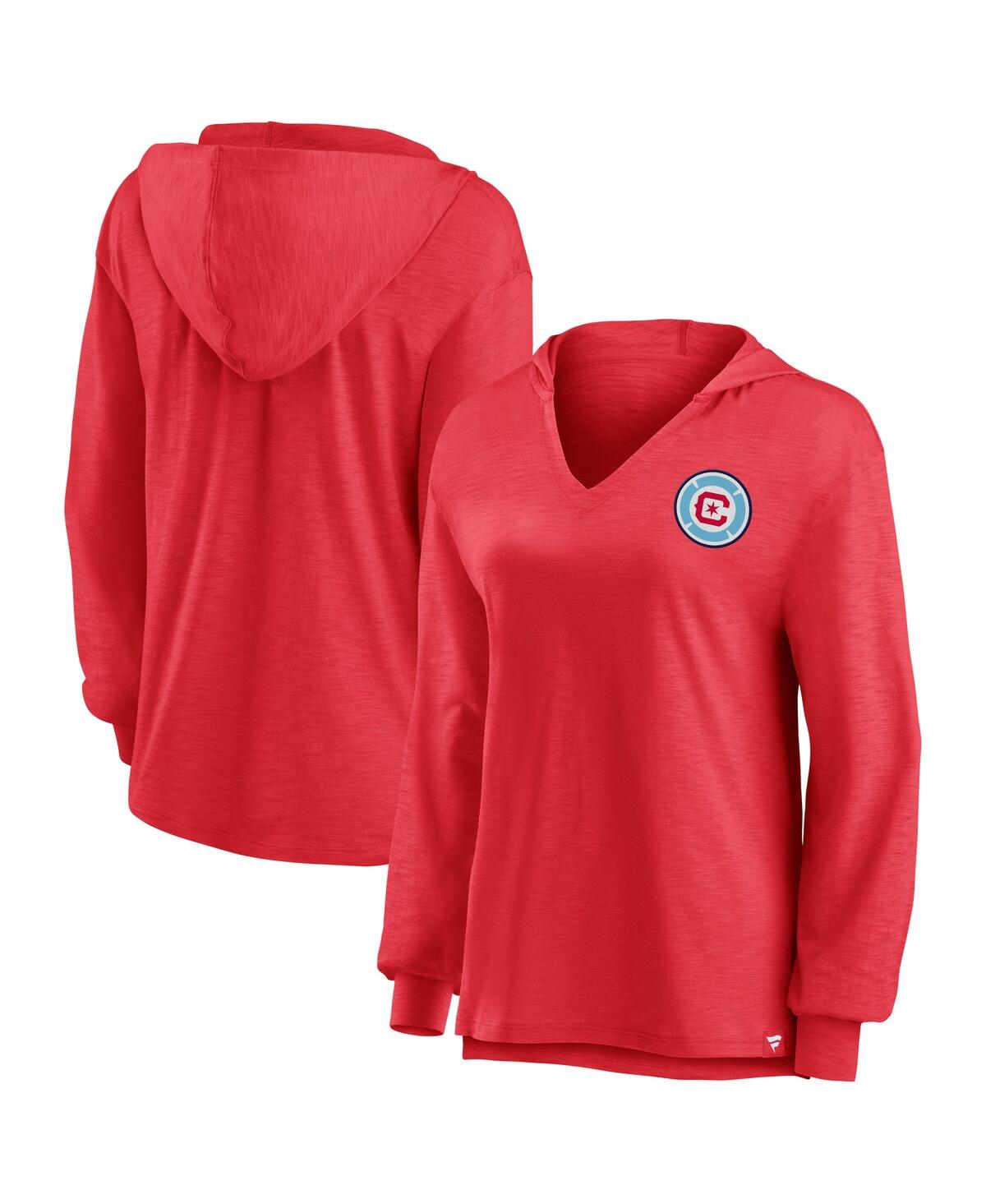 Click here for Fanatics Womens Red Chicago Fire Iconic Slub Light... prices