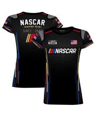 Checkered Flag Sports Women's Black NASCAR Uniform T-Shirt - Macy's