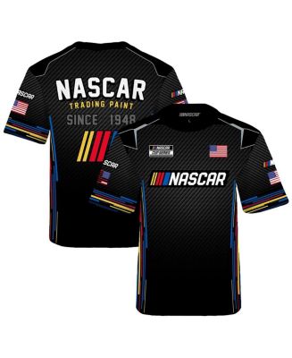 Checkered Flag Sports Big Boys and Girls Black NASCAR Uniform T-Shirt ...