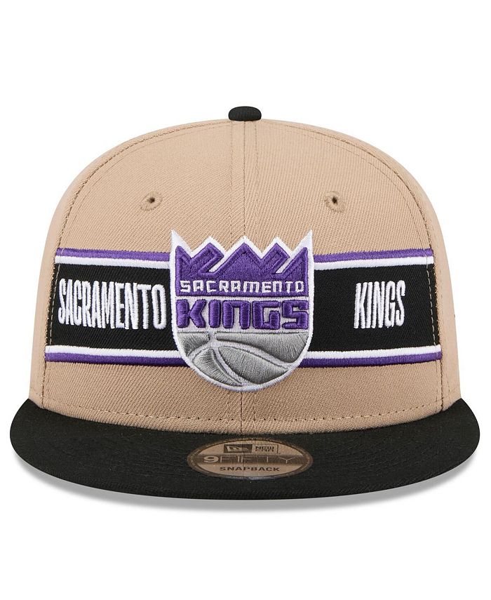 New Era Men's Tan/Black Sacramento Kings 2024 NBA Draft 9FIFTY Snapback ...