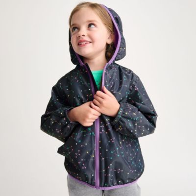 Lands' End Girls Waterproof Hooded Packable Rain Jacket - Macy's