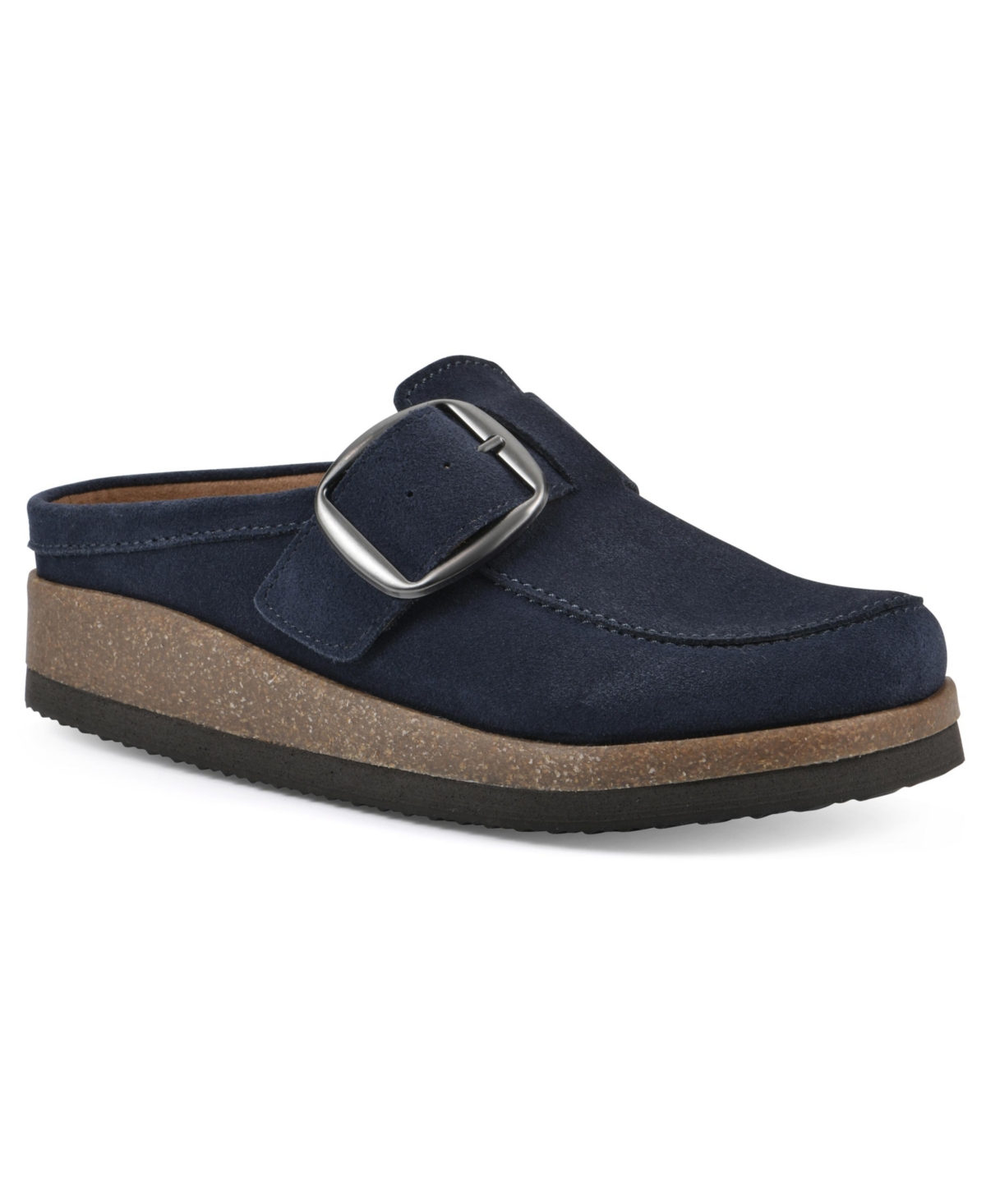 Click here for White Mountain Womens Bueno Slip On Clogs - Navy S... prices