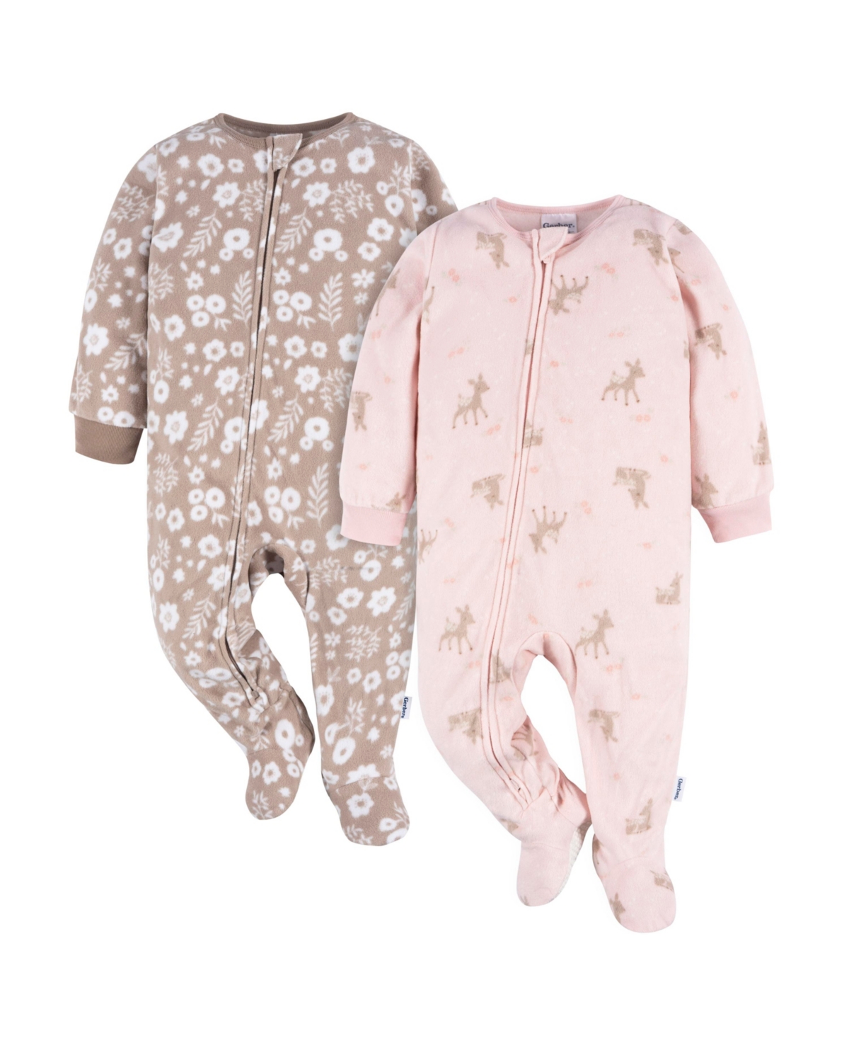 Click here for Toddler Girls Footed Blanket Sleepers  2-pack - Pi... prices