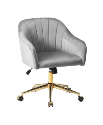 Velvet swivel vanity chair store