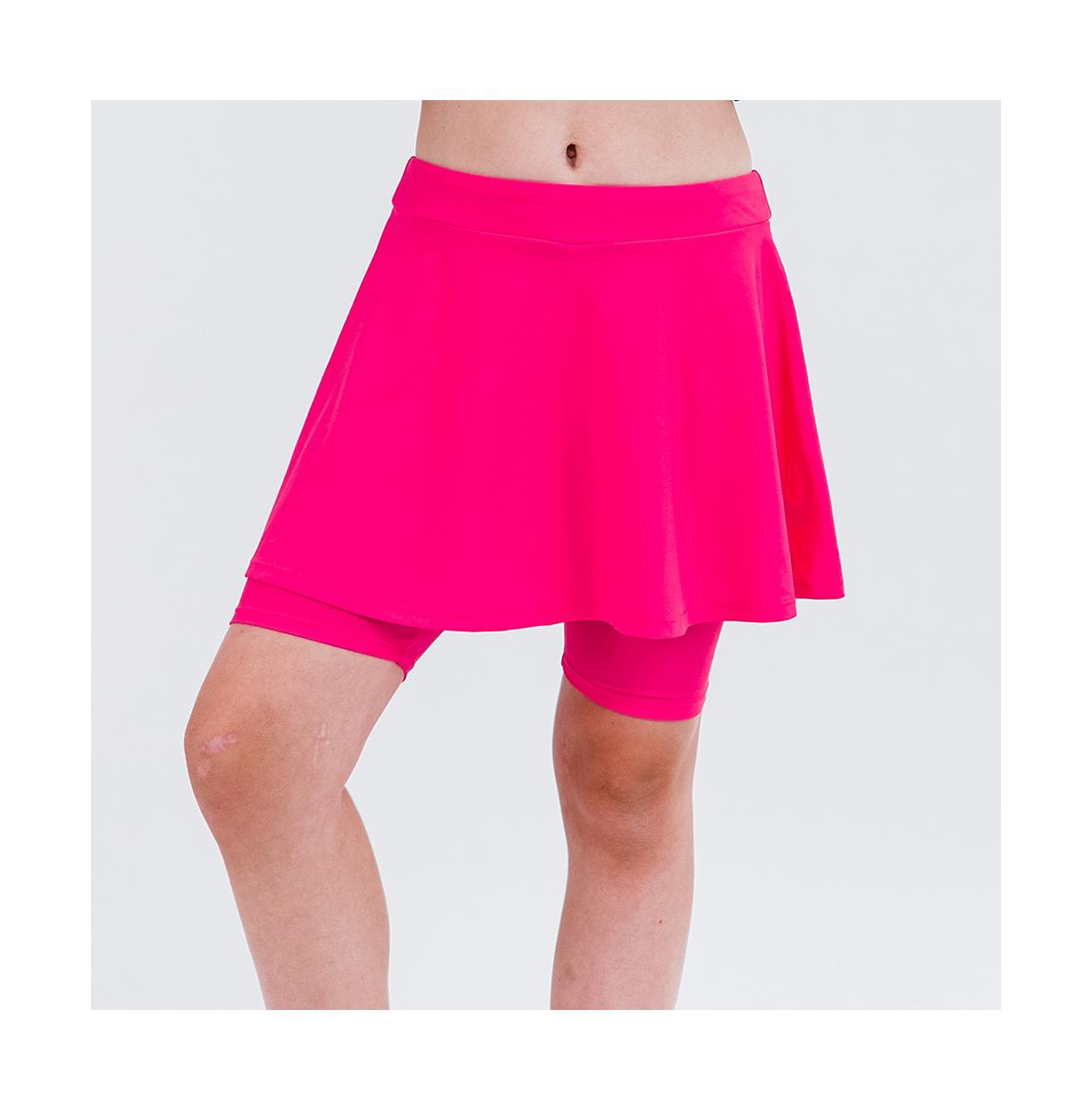 Click here for Calypsa Big Girls Midi Swim Skort - Pink prices