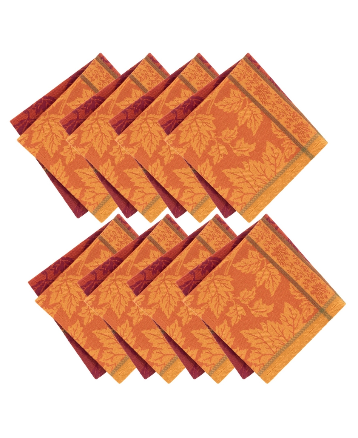 Click here for Elrene Maplewood Jacquard Harvest Cotton Napkins 1... prices