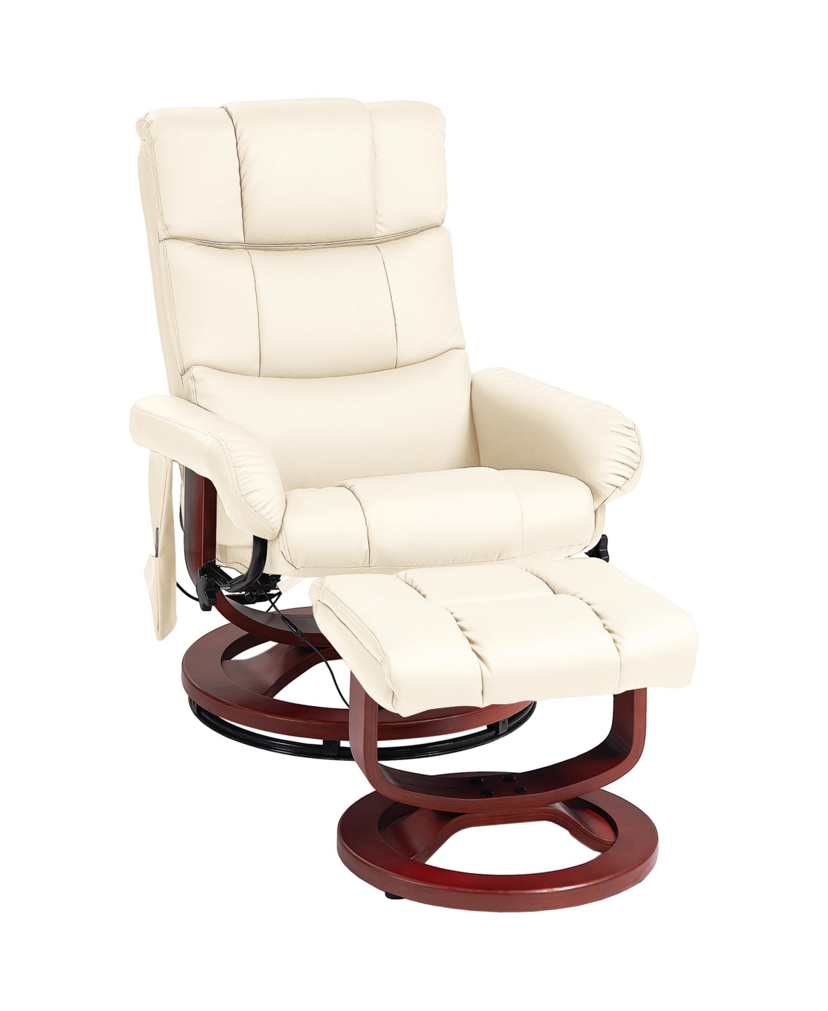 Click here for Homcom Pu Leather Massage Recliner with Ottoman an... prices