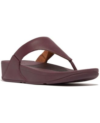 FitFlop Women's Lulu Leather Toe-Post Sandals - Macy's