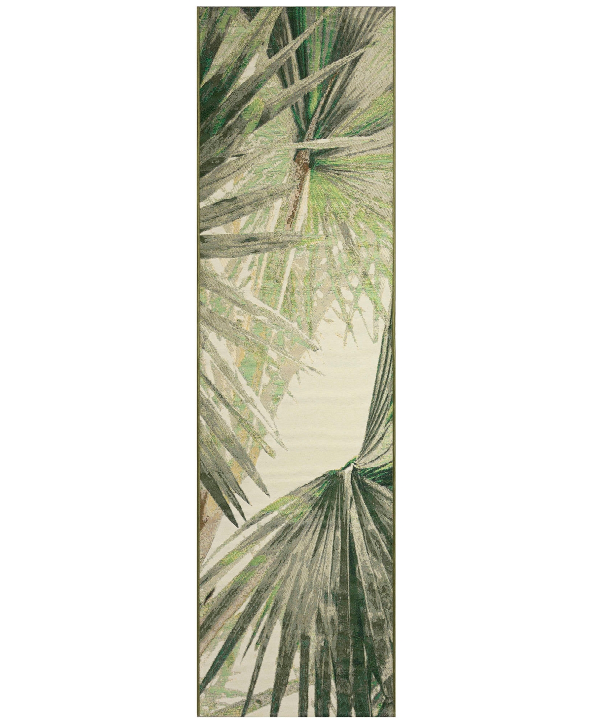 Click here for Liora Manne Marina Palm Fan 111x76 Runner Area Rug... prices