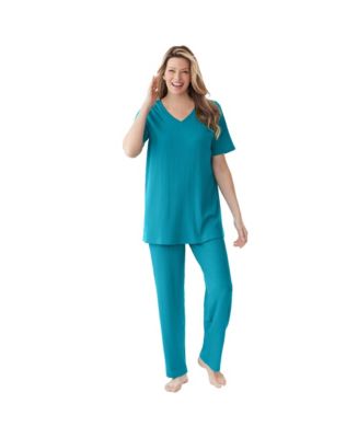 Only Neccessities Plus Size Only Necessities 2-Piece Ribbed Sleep Set ...