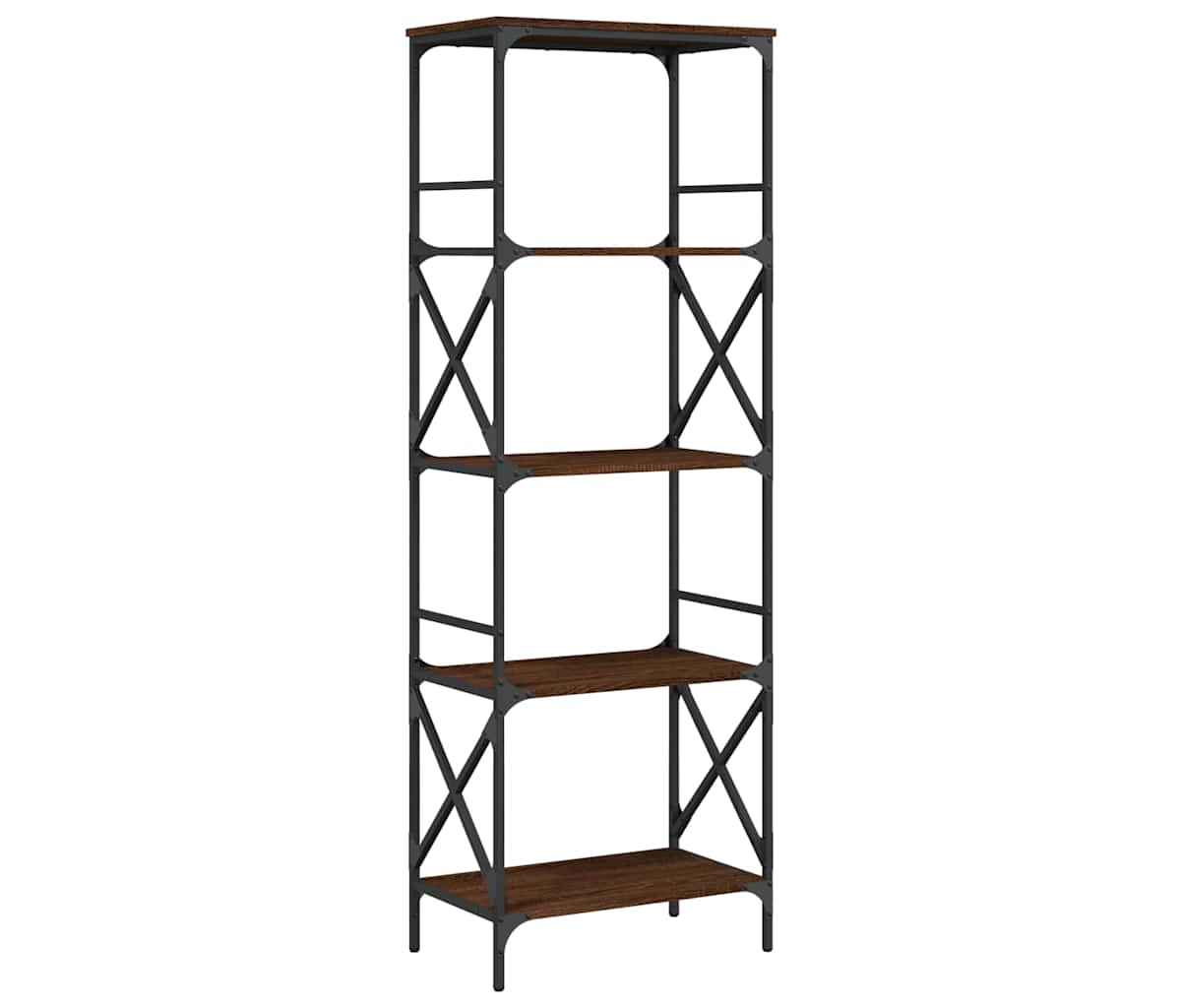 Click here for Bookcase 5-Tier Brown Oak 23.2x13.8x67.3 Engineere... prices