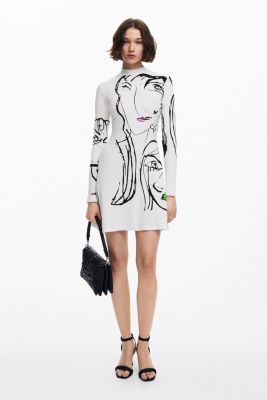 Desigual Women's Face print dress - Macy's