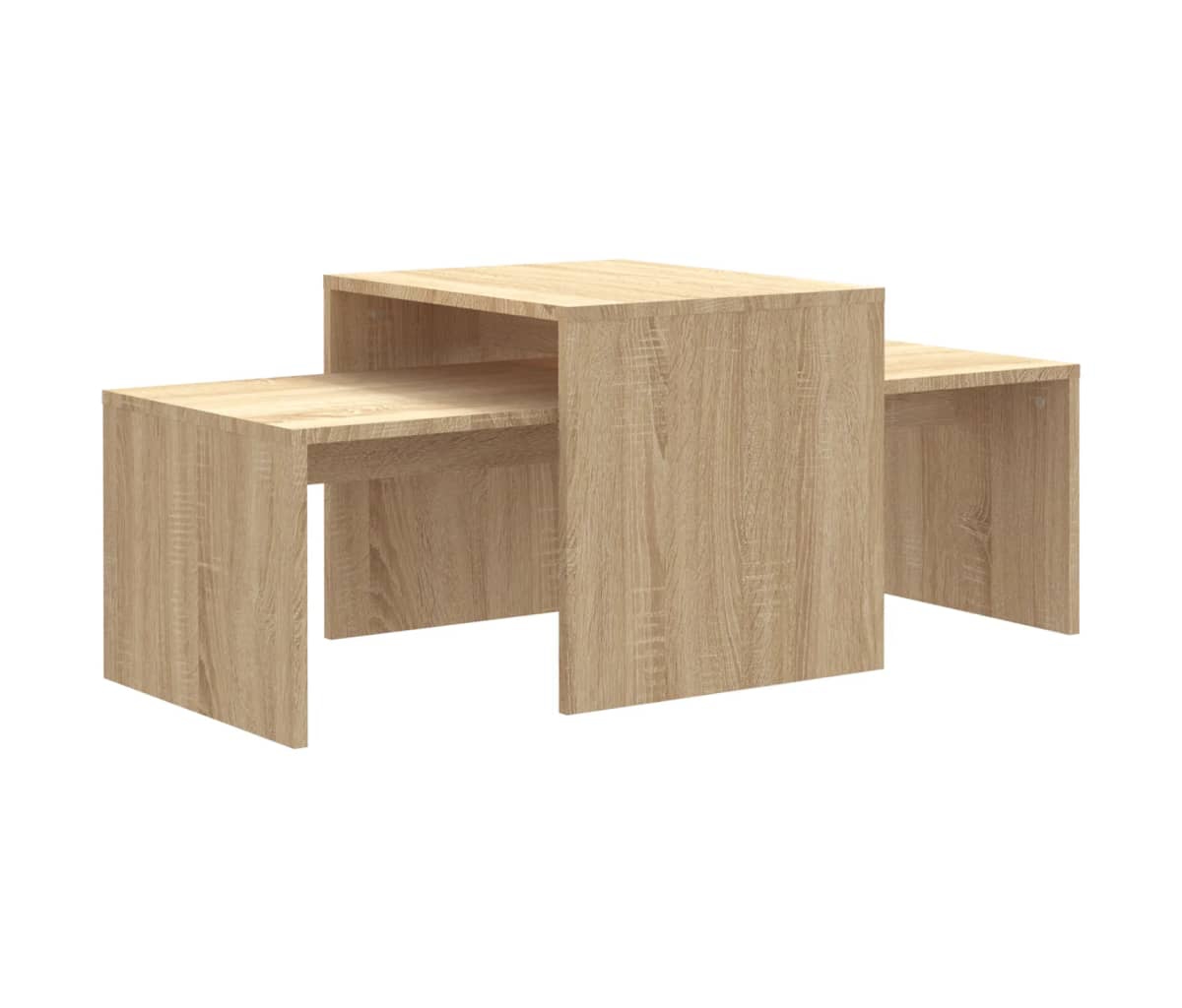 Click here for Coffee Table Set Sonoma Oak 39.4x18.9x15.7 Enginee... prices