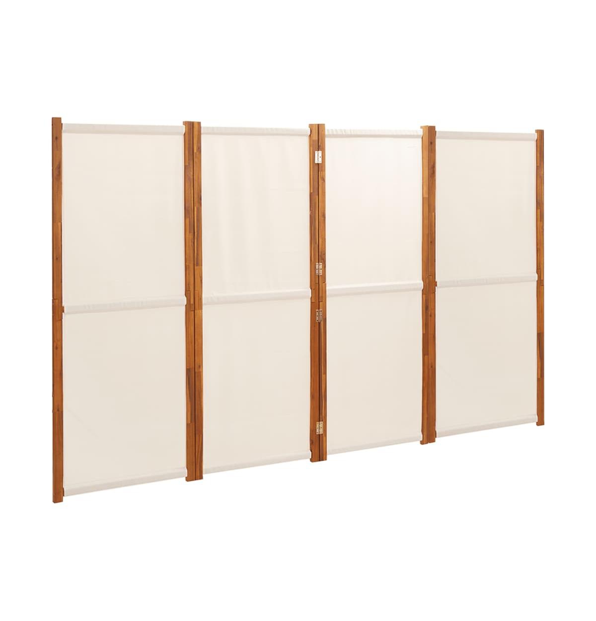 Click here for vidaXL 4-Panel Room Divider Cream White 110.2x70.9... prices
