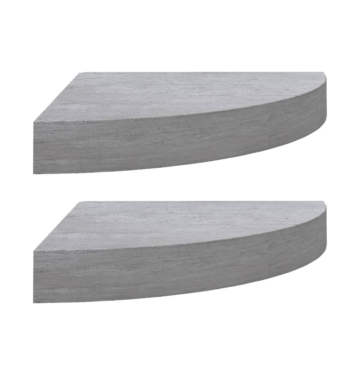 Click here for vidaXL Wall Corner Shelves 2 pcs Concrete Gray 9.8... prices