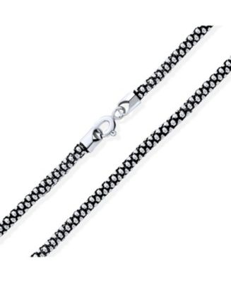 Bling Jewelry Bali Style Thin .925 Sterling Silver Coreana Black ...