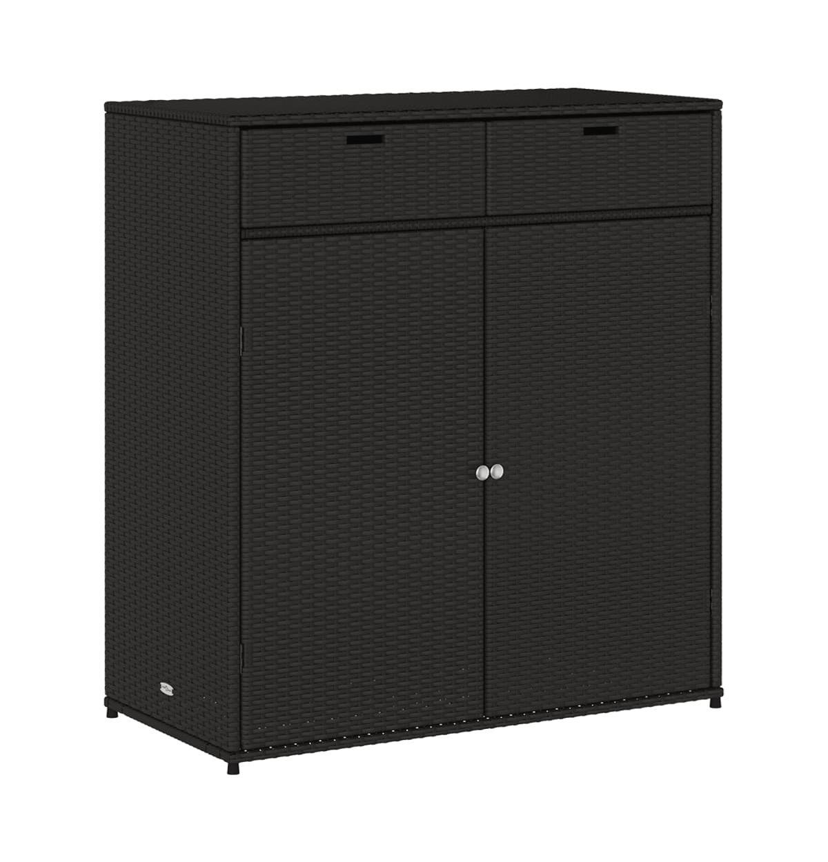 Click here for vidaXL Patio Storage Cabinet Black 41.3x21.7x44.5... prices