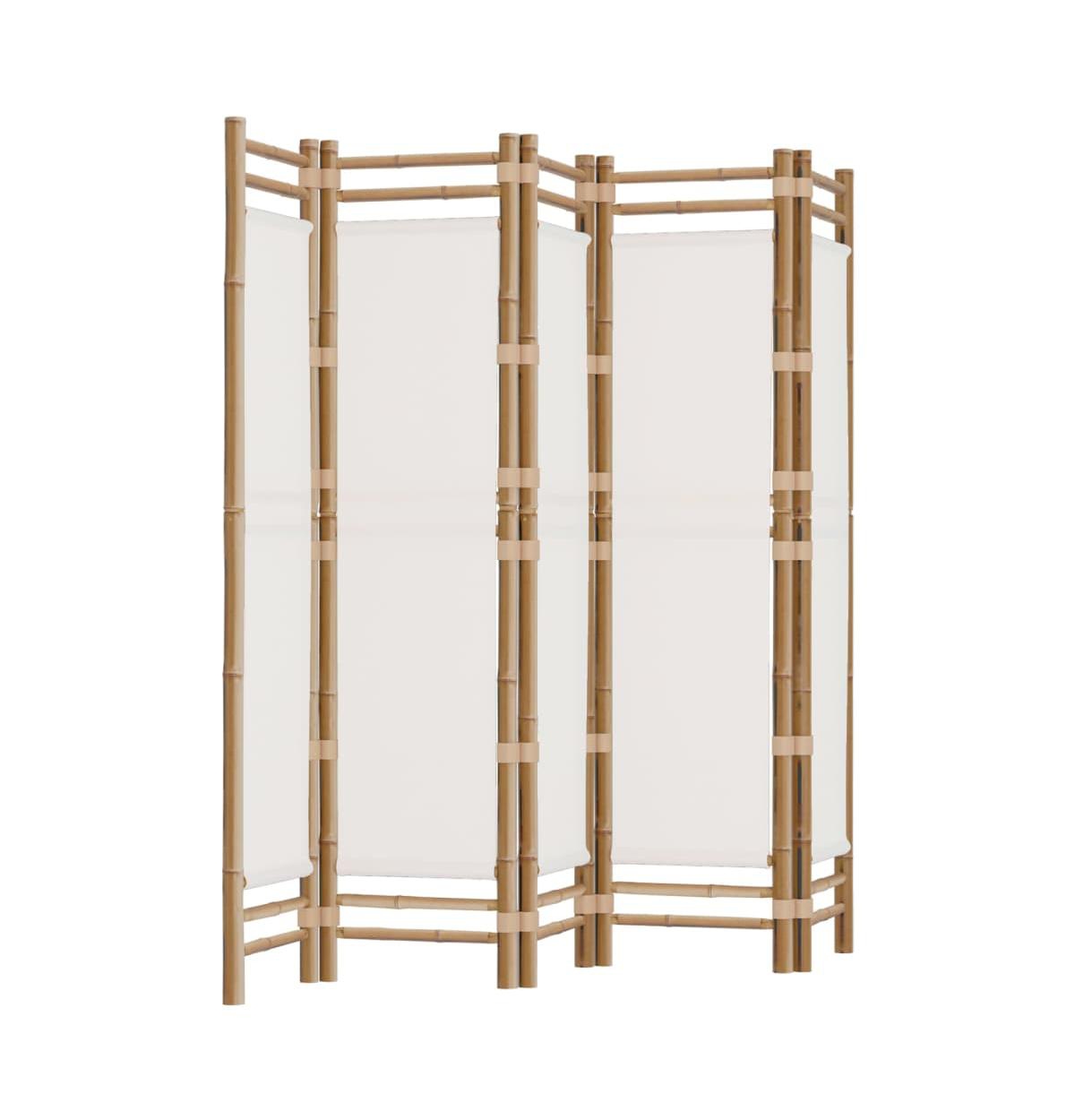Click here for vidaXL Folding 5-Panel Room Divider 78.7 Bamboo an... prices