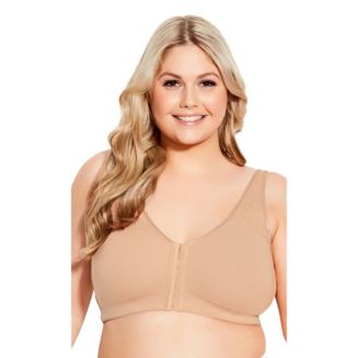 AVENUE Women's Comfort Cotton Wire Free Front Close Bra - Macy's