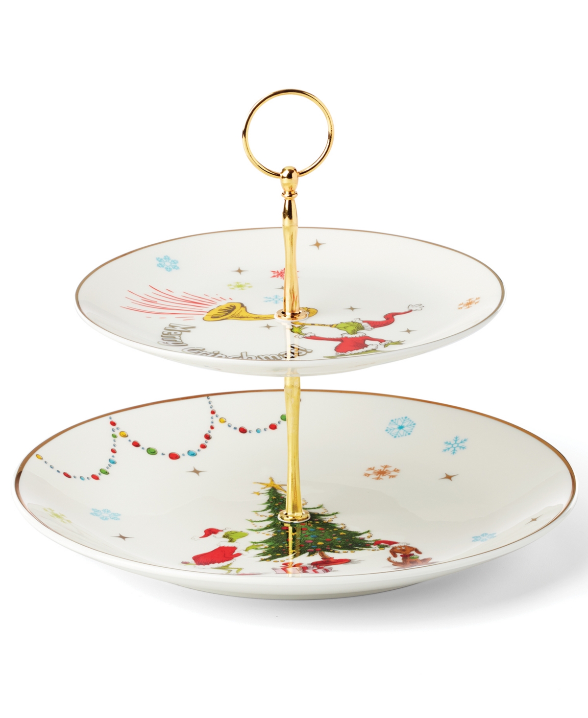 Click here for Lenox Grinchmas 2-Tiered Server - Ivory prices