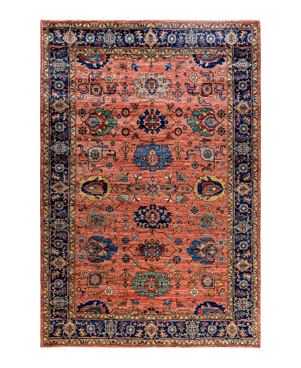 Adorn Hand Woven Rugs Serapi M1993 62x92 Area Rug - Red