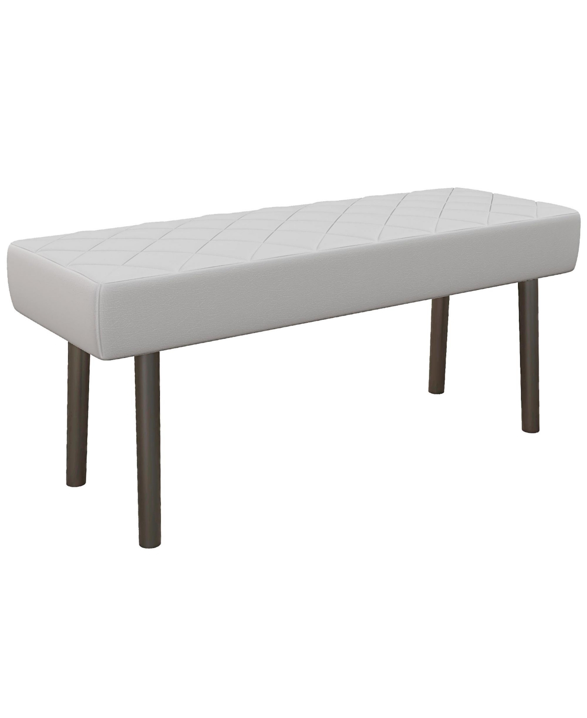 Click here for Homcom Faux Leather Ottoman Bench 39.4 W/ Metal Le... prices
