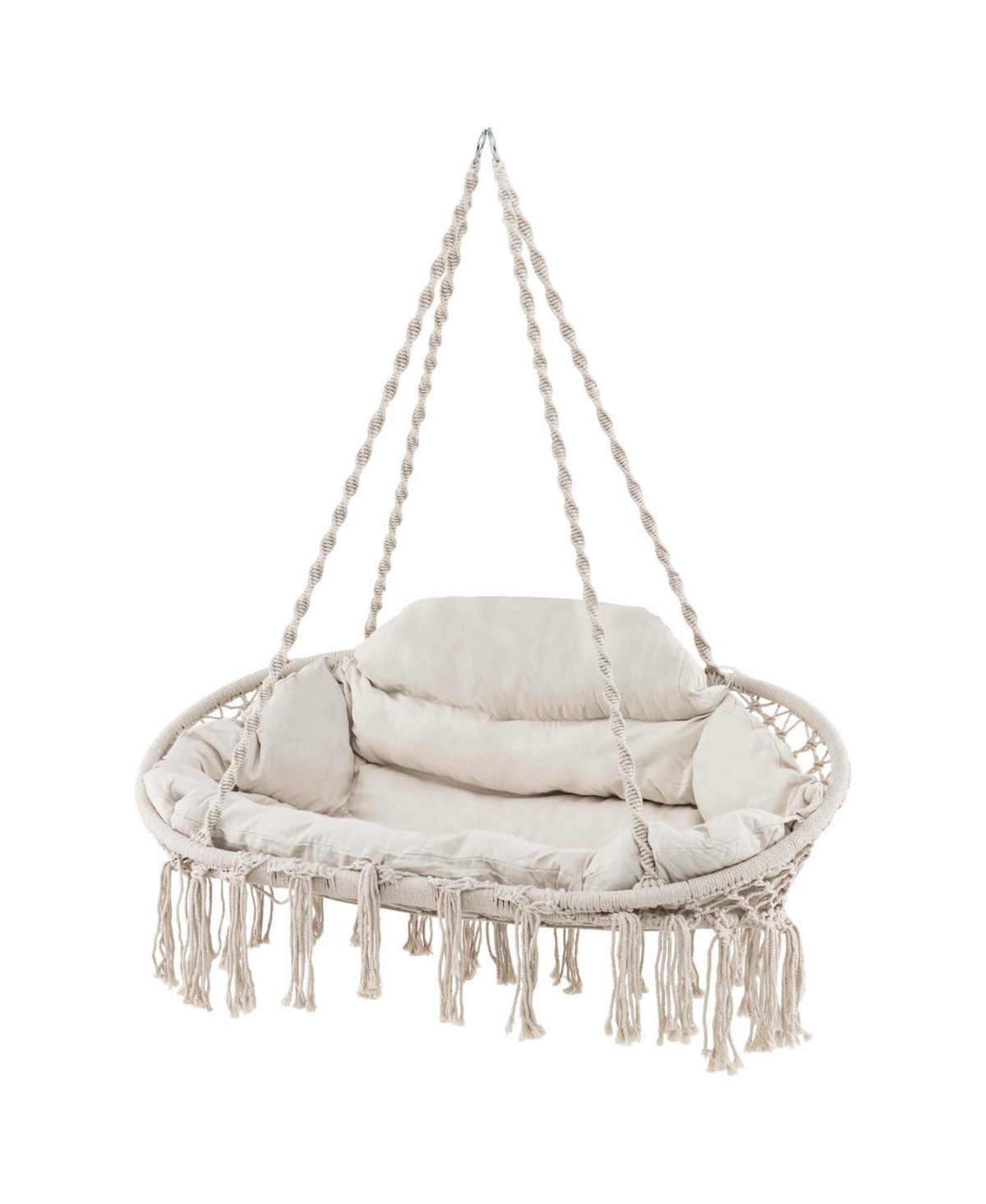 Click here for Swing Chair Hand-Woven Rope Hanging Chair with Thi... prices