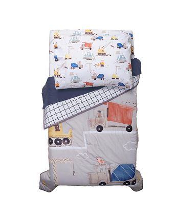 Bedtime Originals 4-Piece Construction Zone Gray/Navy/White Toddler ...