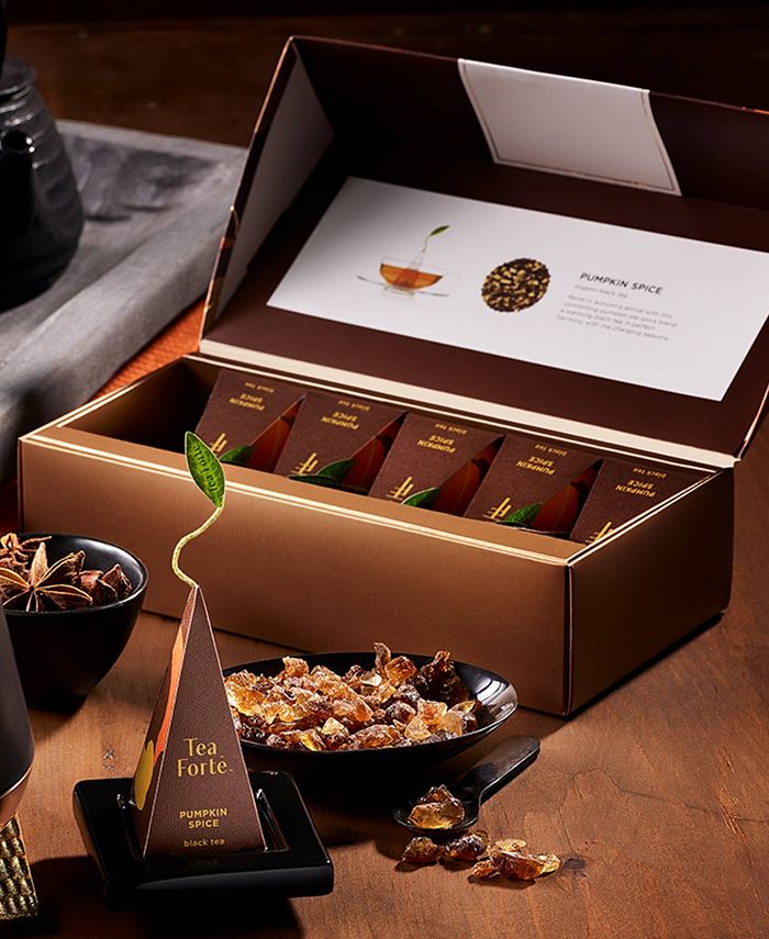 Tea Forte Pumpkin Spice Petite Presentation Boxes Set, 2 pcs - Macy's