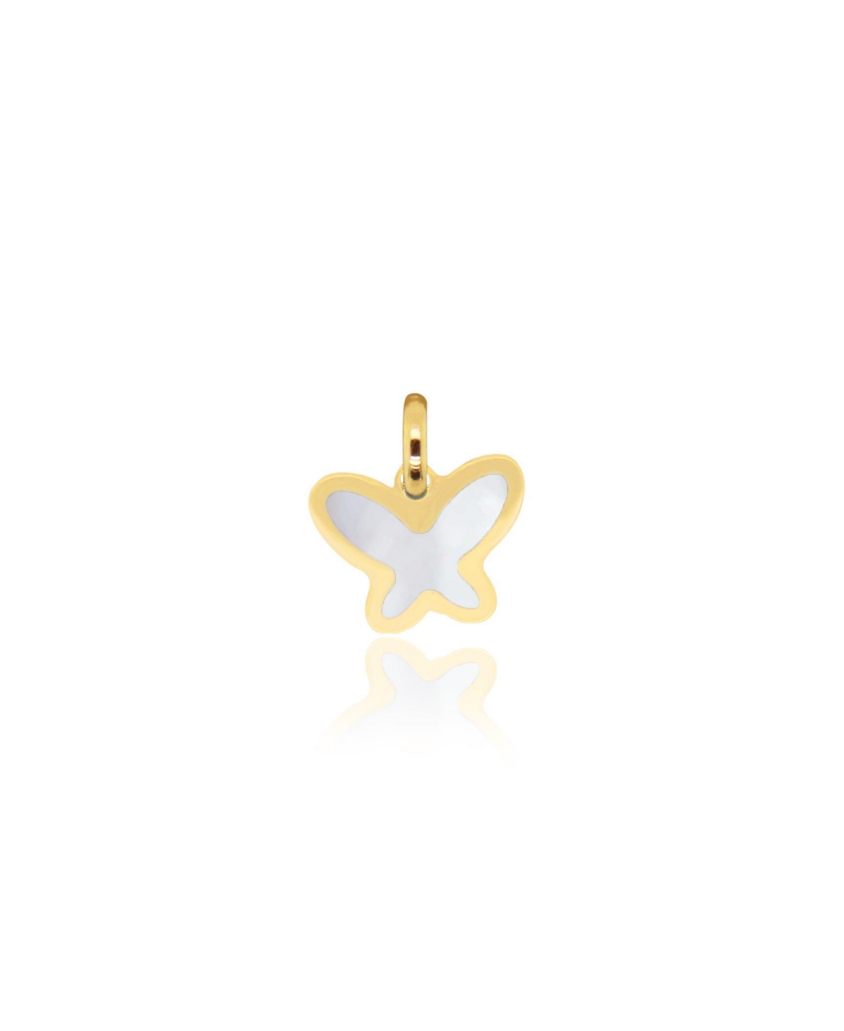 Click here for The Lovery Mother of Pearl Butterfly Charm 14K Gol... prices