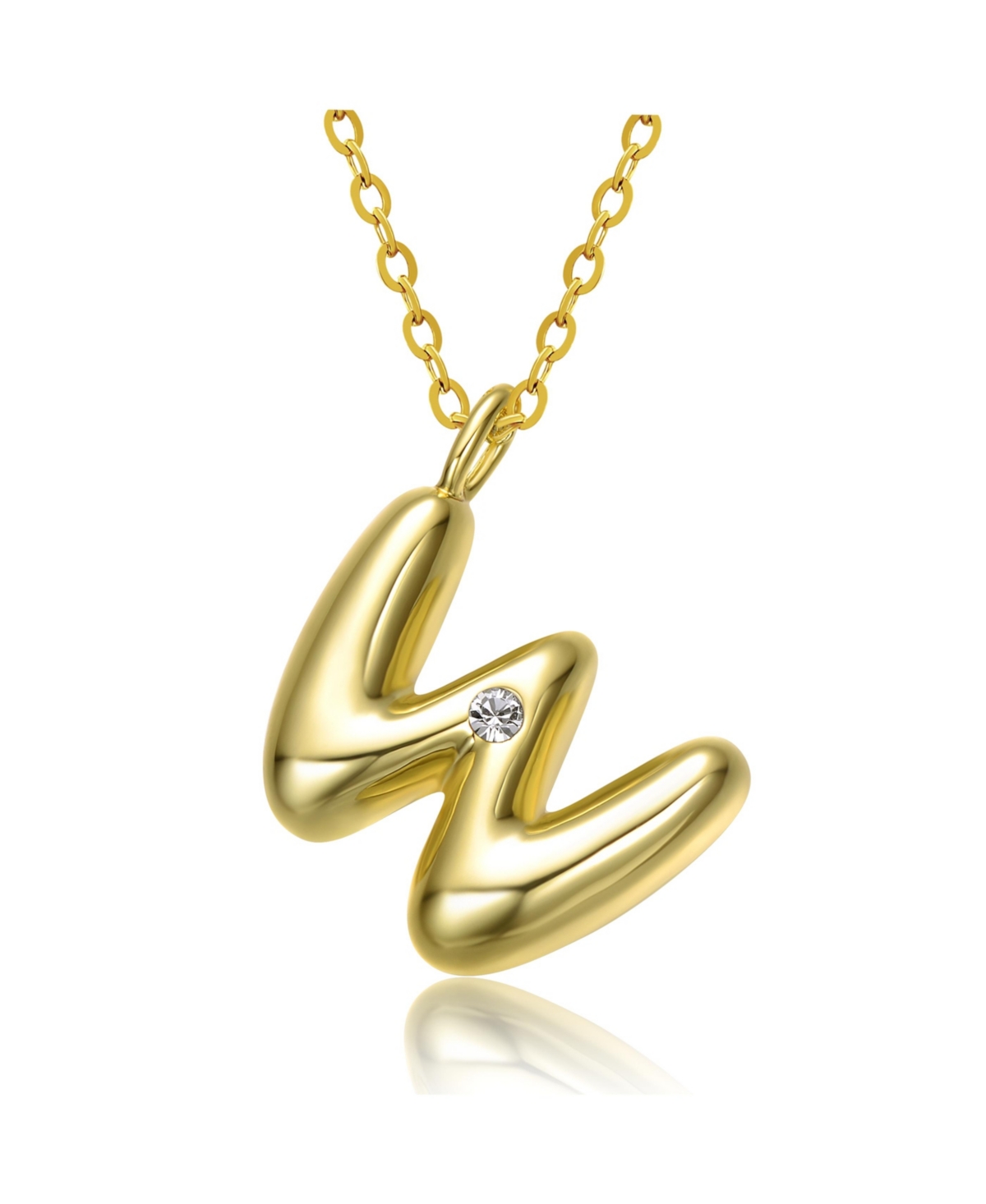 Click here for GiGiGirl 14k Gold Plated Cubic Zirconia Initial Pe... prices