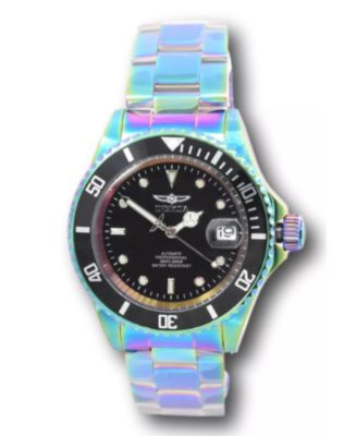 Invicta Men's 26600 Pro Diver Automatic 3 Hand Black Dial Watch - Macy's