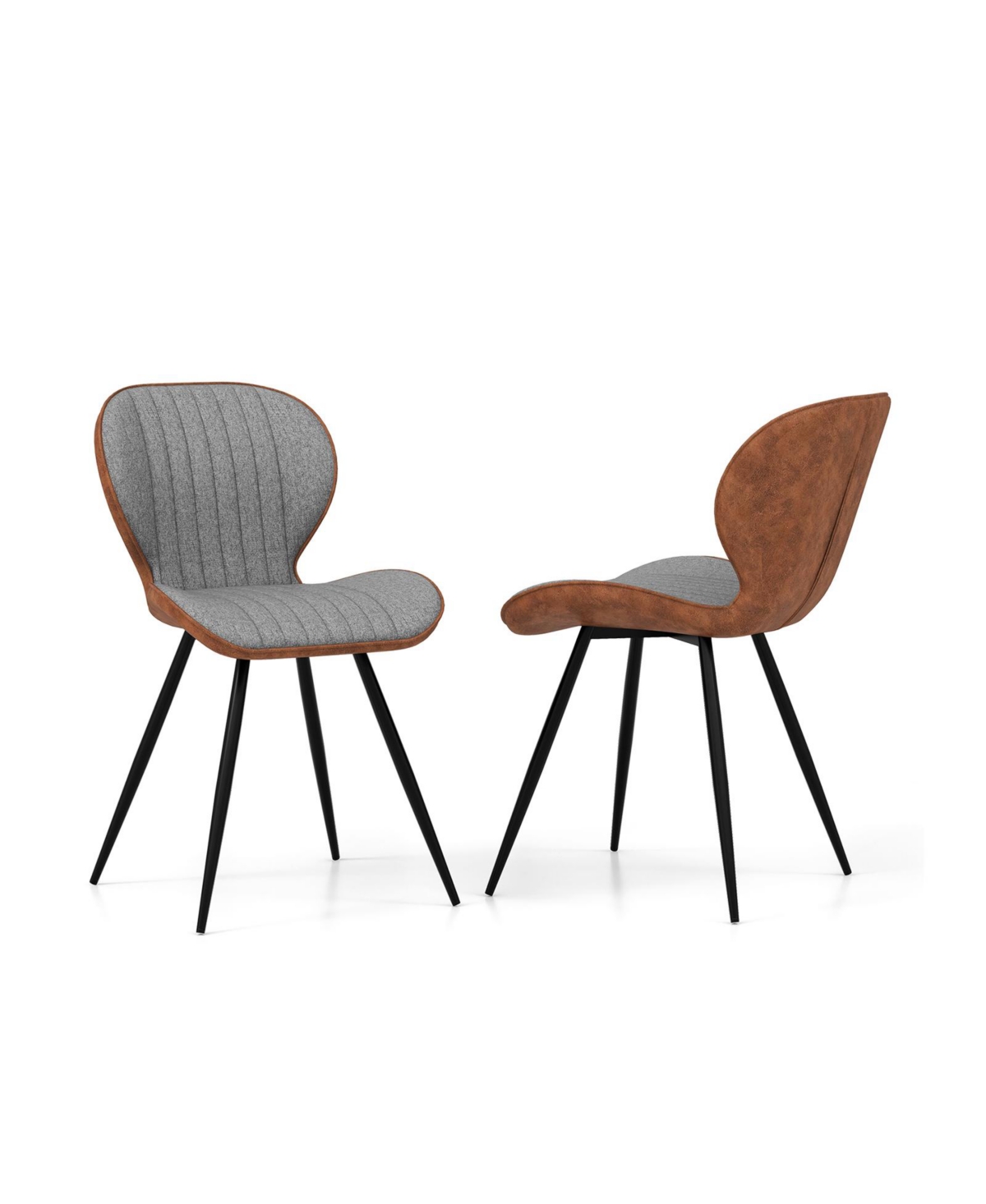 Click here for Set of 2 Armless Dining Chair Modern Accent Chairs... prices