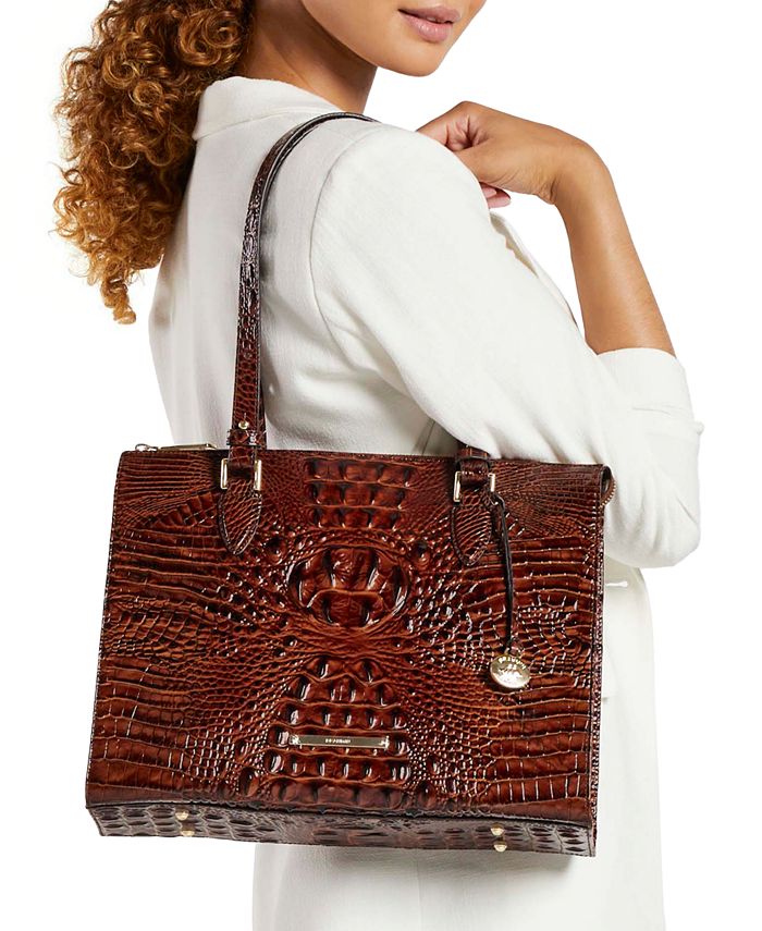 Brahmin Anywhere Melbourne Embossed Leather Tote - Macy's