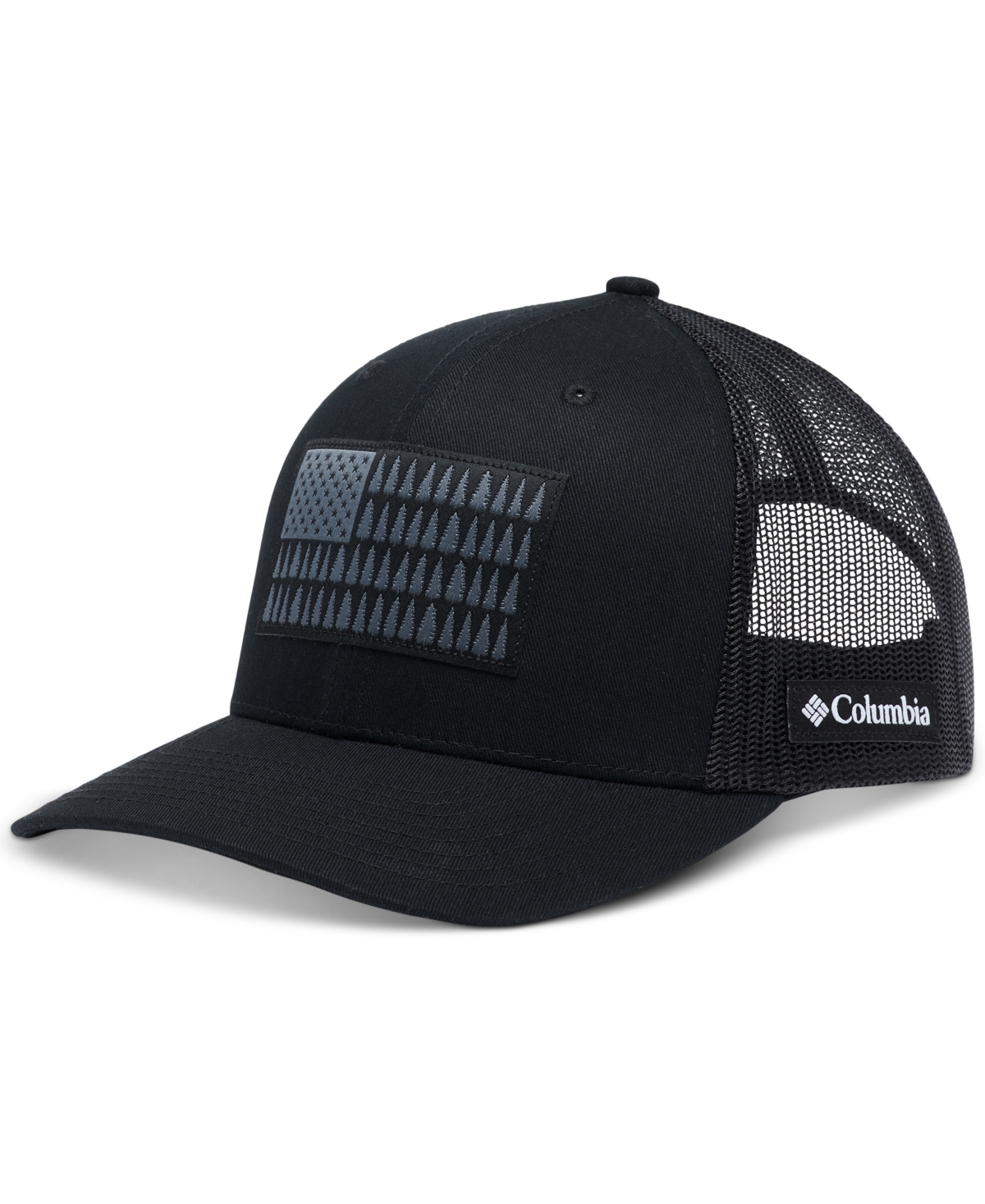 Click here for Columbia Mens Tree Flag Mesh Snapback Hat - Black prices