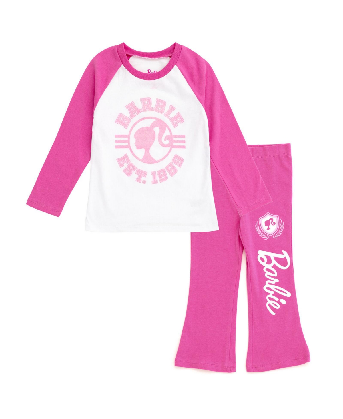 Click here for Barbie Girls T-Shirt and Pants to - Pink / white prices
