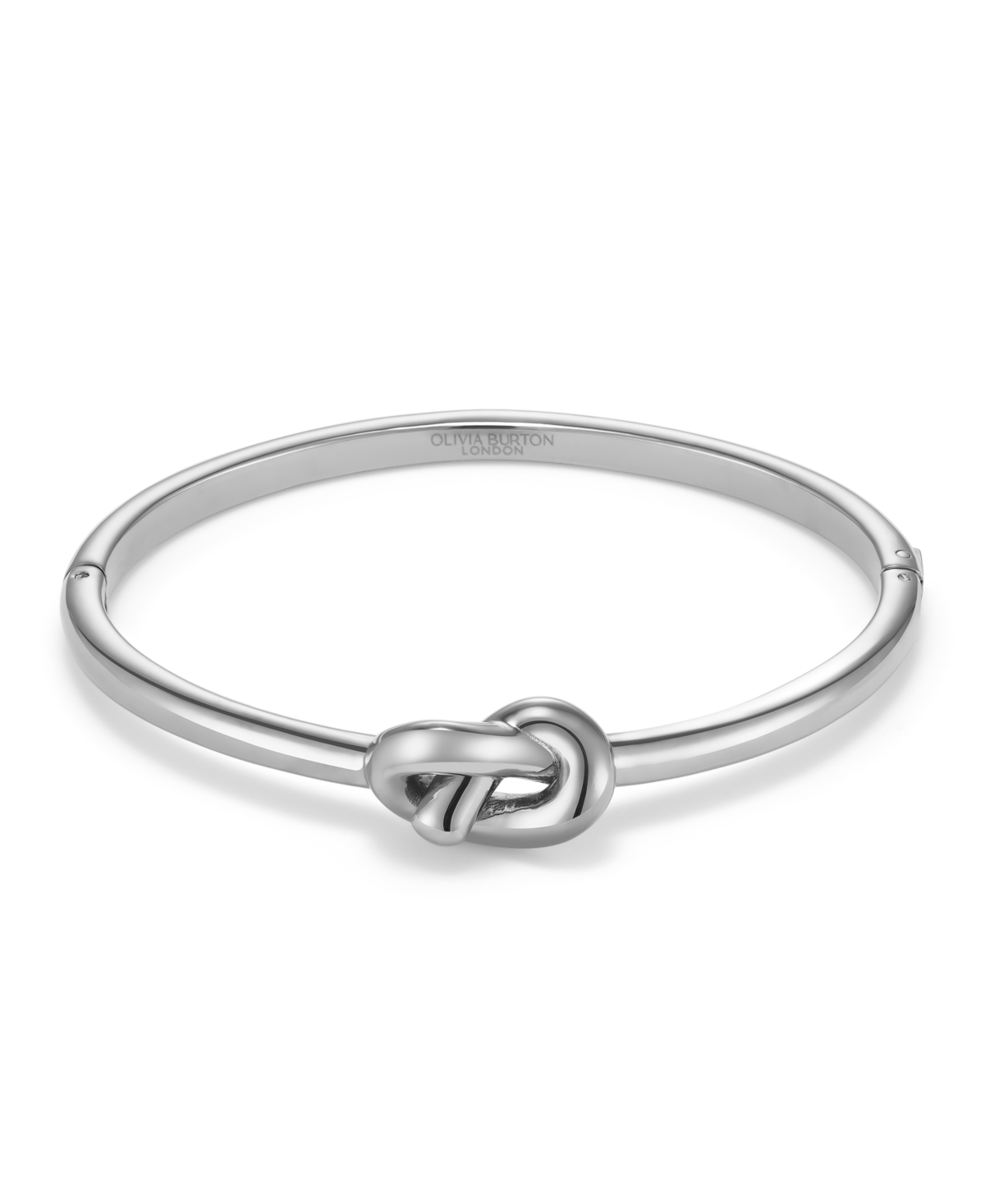 Click here for Olivia Burton Womens Lovers Knot Silver Tone Bangl... prices
