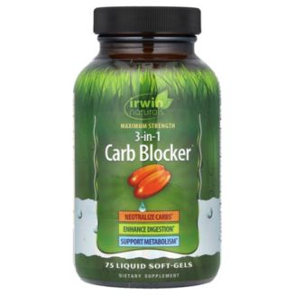 Irwin Naturals Maximum Strength 3-in-1 Carb Blocker - Neutralize ...