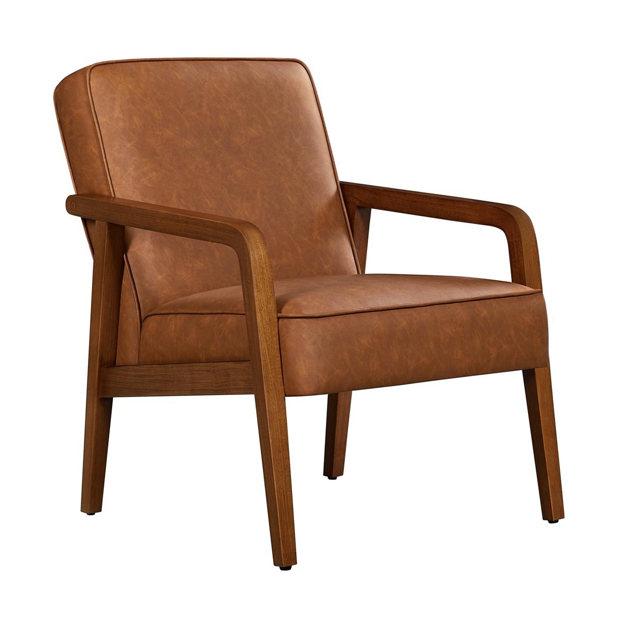 Click here for Yaheetech Mid-Century Faux Leather Upholstered Acc... prices