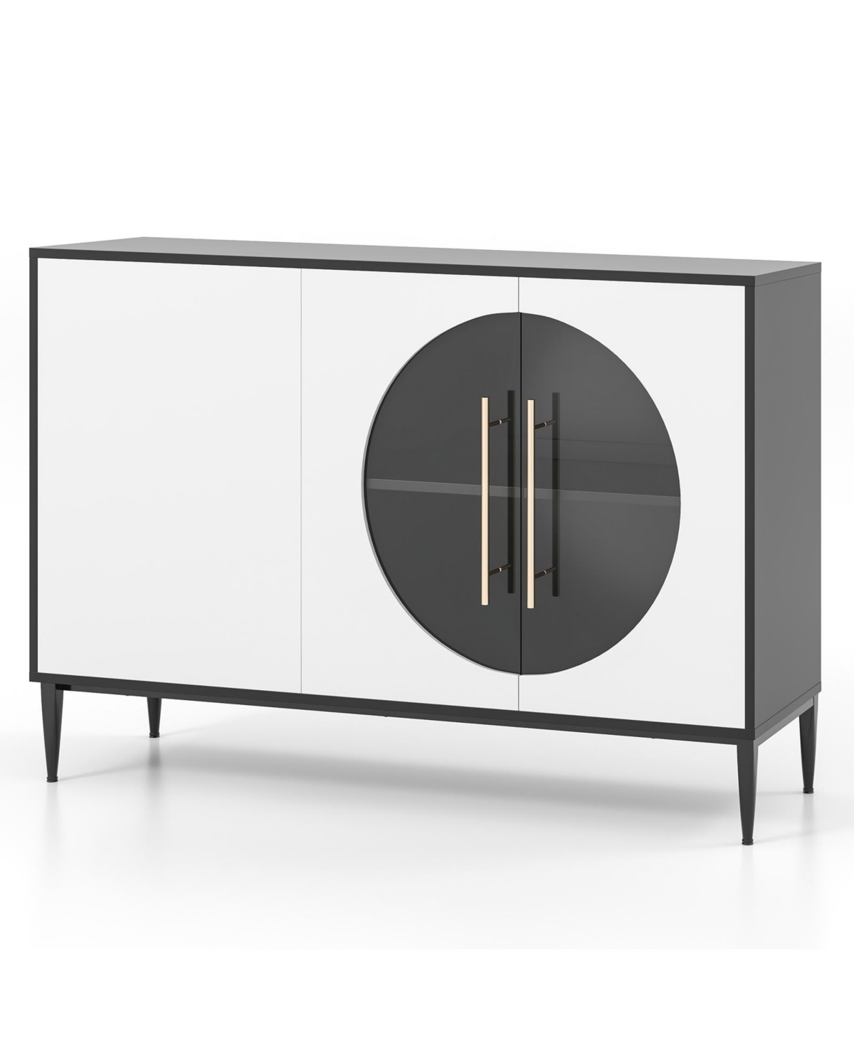 Click here for Sideboard Cabinet with Tempered Glass Door for Liv... prices