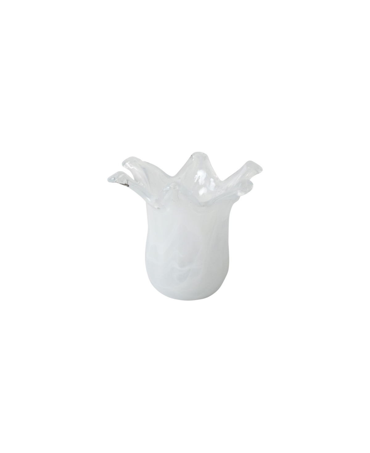 Click here for Vietri Onda Glass Petite Vase - White prices