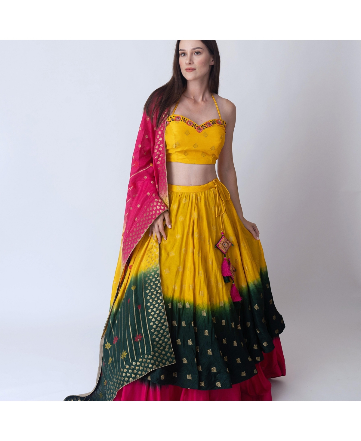 Click here for Raas Womens Multicolor Lehenga Choli with Off Shou... prices