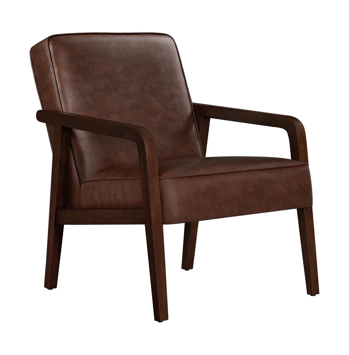 Click here for Yaheetech Mid-Century Faux Leather Upholstered Acc... prices