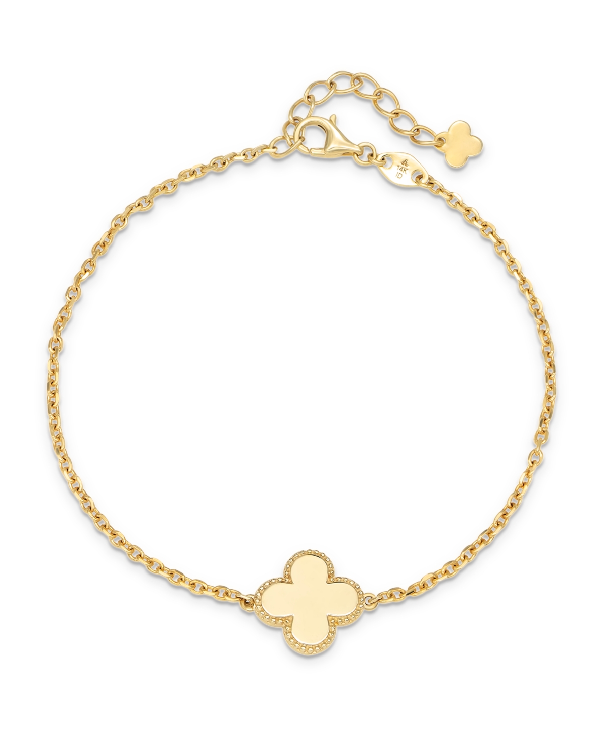 Click here for Devata Clover Chain Bracelet in 14K Gold  6.5 in a... prices