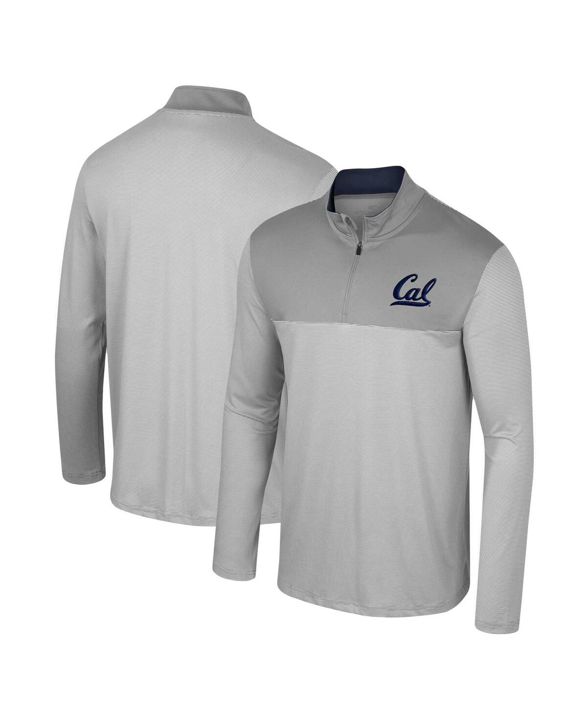 Click here for Colosseum Mens Gray Cal Bears Tuck Quarter-Zip Top... prices